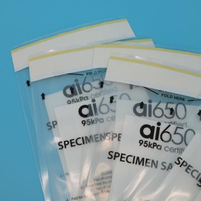 China AI650 95kPa Biohazard Transport Bags 330mm x 170mm OEM for sale