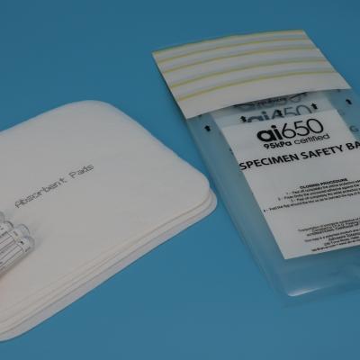 China AI650 95kPa Biohazard Transport Bags with Absorbent Sleeves for sale