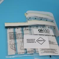 China 330mmX170mm UN 2814 Compliant UN 2900 Compliant Biohazard Specimen Bag Medical Sample Transport Pouch for sale