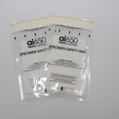 China 95 KPa Compliant Biohazard Specimen Bag With Absorbent Pad And Sample Transport Box for sale