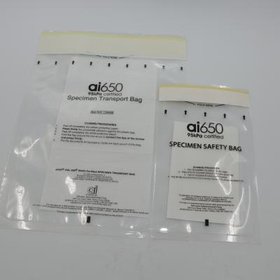 China Certified 95 KPa Specimen Transport Bag Biohazard Leakproof With Absorbent for sale