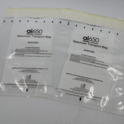 China UN3373 Transparent Medical Specimen Bags With Absorbent Pouch And Secure Specimen Shipping Box for sale