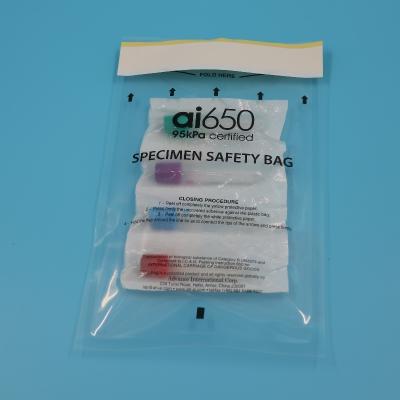 China Aic Biohazard Specimen Bag With Ziplock For Secure Blood And Medical Sample Transport for sale