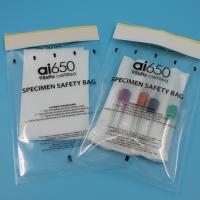 China Medical Biological Sample Transportation Bag 95 KPA Safety Specimen Bag With Absorbent Pouch for sale
