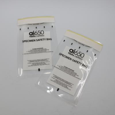 China Laboratory Specimen Bags For Transport Leakproof Biohazard Compliant With Absorbent Layer For Blood Urine & Biological Samples Logistics for sale