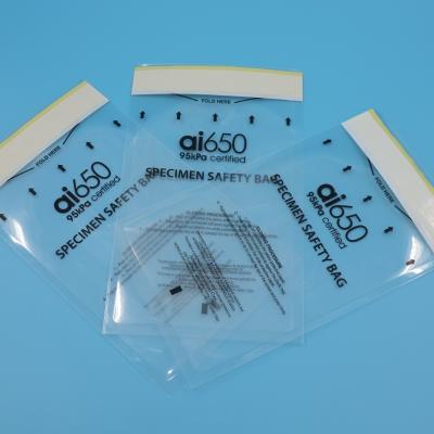China Medical Biohazard Specimen Transport Bag 95kPa Sample Bags for sale