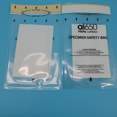 China Lab & Medical Specimen Transport Kit - Leak-Proof 95kPa Pressure Safety Bag For Blood, Pathological Samples for sale