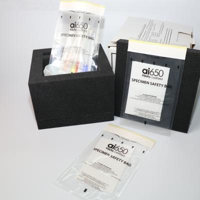 China Lab Specimen Transport Bags With Absorbent Pouch And UN3373 Category B Safety for sale