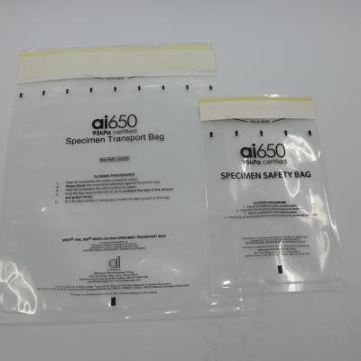 China UN3373 Compliant 95kpa Specimen Transportation Bags For Biological Samples for sale