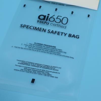 China Certified 95 KPa Leakproof Biohazard Specimen Transport Bags For Medical And Laboratory Use for sale