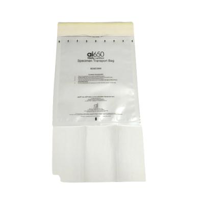 China 7-Slot Absorbent Specimen Bag - Leak-Resistant Sleeve For Secure Medical Sample Transportation & Organization for sale