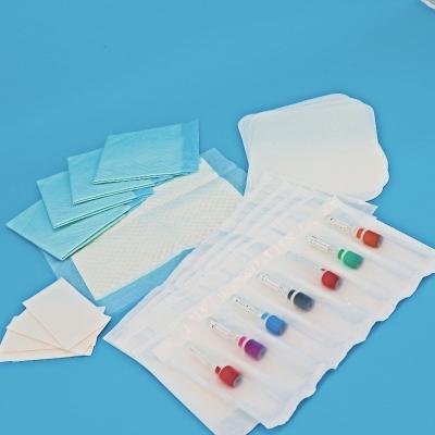 China UN3373 Biohazard Cat B Specimen Transport Bag Medical Packaging Absorbent Pocket Sleeve For Safe Sample Transport 95kPa Leak-Proof For Labs for sale