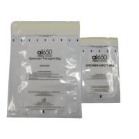 China OEM Biological Specimen Transport Bag Disposable Biohazard Bag With 95kPa Pressure Resistance For UN3373 Compliance for sale