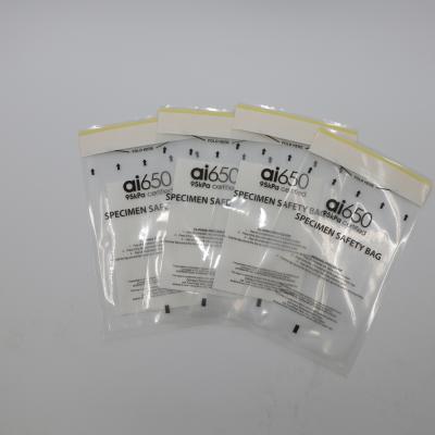 China Biohazard Specimen Bag 95kPa Specimen Transport Bag, Medical Products for Safe Biohazard Bag Handling for sale