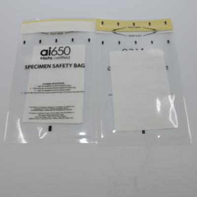 China Medical Transport Bag – 95kPa Specimen Bag, Biohazard Specimen Bag, Disposable Biohazard Bag For Lab for sale