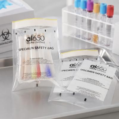 China Biohazard Specimen Bag Lab Specimen Transport Bag for sale