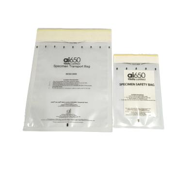 China Multi‑Slot Absorbent Pouch For Specimen Tube Transport Disposable Biohazard Specimen Bag With Leak‑Proof Closure for sale