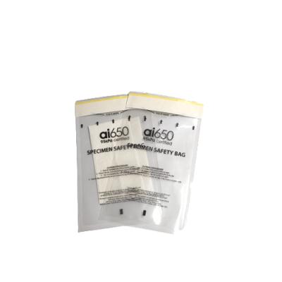 China AI650 Disposable Biohazard Bags & Absorbent Pads – 3x4 Inch Sleeves For UN3373 Transport for sale