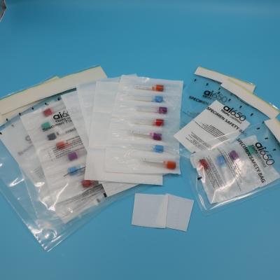 China 95kPa Pressure Rated Leakage-Proof Specimen Bag Biohazard Grade With Secure Closure And Liquid Solidify Technology For Lab Sample Transport for sale