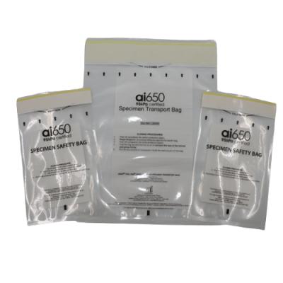 China Diagnostic Specimen Transport Kit With Absorbent Pad & Documentation Pouch For Lab & Field Use for sale