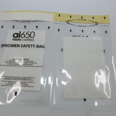 China Specimen Collection Transport System Swabs, Tubes & 95kPa Biohazard Bags for sale