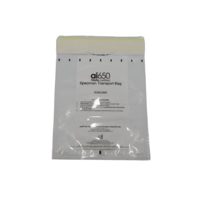 China Absorbent Specimen Tube Pouches, Laboratory Transport Specimen Tube Absorbent Pocket, UN3373 & 95kPa Compatible, Clinical Sample Packaging for sale
