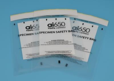 China Disposable Laboratory TPE 95kPa Specimen Transport Bag for sale