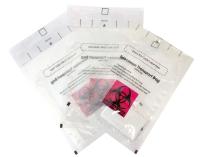 China Customized Air Transport Biohazard Plastic Bag Gravure Printing for sale
