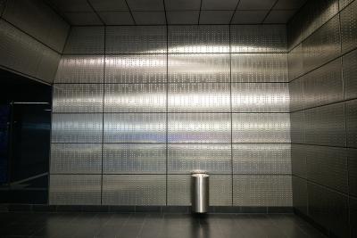 China Perforated Brushed Veneer Aluminum Alloy For Public Indoor Wall Cladding for sale
