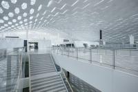 China Diamond Perforated Veneer Aluminum Alloy For Airport Indoor Ceiling Project for sale