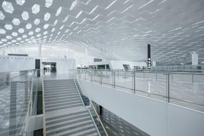 China Diamond Perforated Veneer Aluminum Alloy For Airport Indoor Ceiling Project for sale