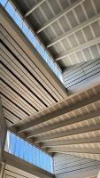 China Perforated Strip Aluminum Ceiling Panels For Atrium Large Space Ceiling for sale