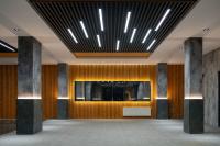 China Interior Aluminum Ceiling Panels Black U Shaped Baffle Ceiling For Lobby Interior Ceiling for sale