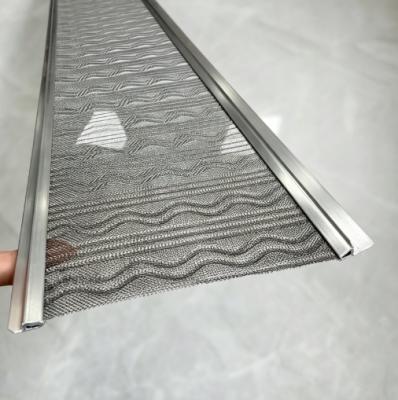 China Rust Resistant Powder Coated Aluminum Gutter Guards Custom Length / Width for sale