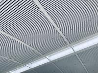 China Linear Strip Aluminum Grid Ceiling For Large Transit Public Venue for sale