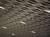 China Custom Diagonal Cross Grid Ceiling Panels For Large Public Interior Space for sale