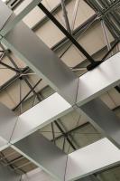 China 3D Box Shaped Interlaced Strip Ceiling Panel Aluminum Alloy Material for sale