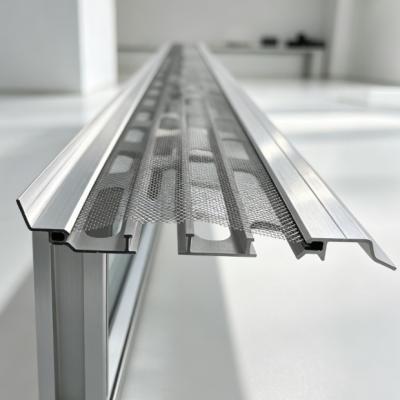 China Burr Free Safe Edge Aluminum Gutter Protection For Household Installation for sale