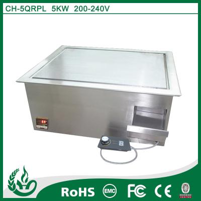 China Microcomputer control induction griddle flat plate griddle with 5kw for sale
