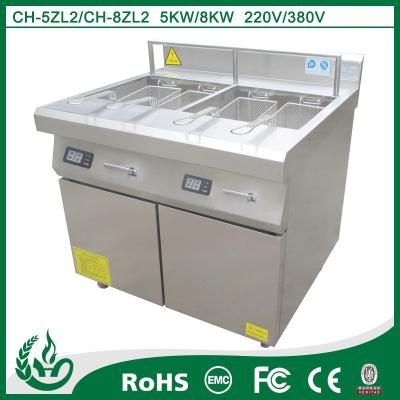 China Stainless steel commercial chicken fryer with 5kw for sale