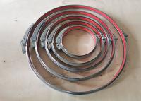 China 275mm Flange Pipe Quick Release Duct Hose Clamp Clips With Lock for sale