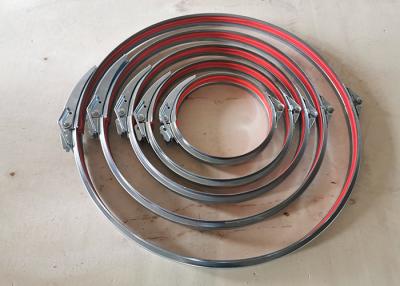 China 275mm Flange Pipe Quick Release Duct Hose Clamp Clips With Lock for sale