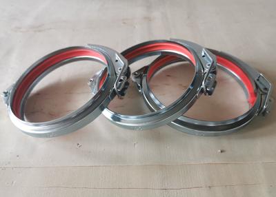 China Stainless Steel Spiral Ducting Quick Release Pipe Clamp 250mm for sale