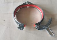 China Fume Extraction System Quick Disconnect Clamp 125mm Ducting Clips With Rubber Lined for sale