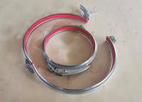 China Galvanized Steel Quick Release Pipe Clamp Ductwork 6 Inch Round for sale