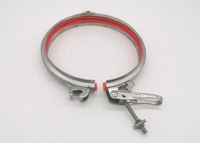 China 150mm Quick Release Pipe Clamp Stainless Steel 304 Adjustable Duct for sale