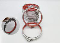 China Insulated Duct Coupling 100mm Quick Release Tube Clamp Adjustable for sale