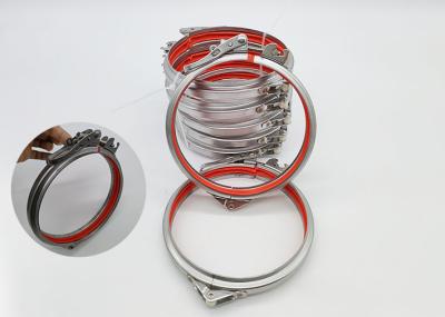 China Insulated Duct Coupling 100mm Quick Release Tube Clamp Adjustable for sale