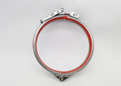 China Adjustable Snap 80mm Quick Release Pipe Clamp Stainless Steel 304 for sale