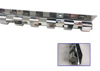China Single Side Precision Metal Stamping Parts Pvc Strip Curtain Hanging Bracket for sale